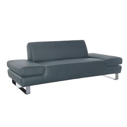 W.Schillig 2-Sitzer &raquo;taboo Designsofa mit hohem Sitzkomfort&laquo; mit Normaltiefe, inklusive Armlehnenverstellung blau Flachgewebe S22 (100% Polyester);