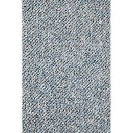 ANDIAMO Teppichboden &raquo;Kairo, Schlinge, Made in Netherlands&laquo; rechteckig 8 mm H&ouml;he meliert, Breite 400 cm, Wohnzimmer, strapazierf&auml;hig & robust blau Kunstfaser