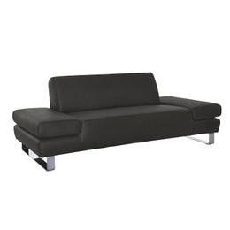 W.Schillig 2-Sitzer &raquo;taboo Designsofa mit hohem Sitzkomfort&laquo; mit Normaltiefe, inklusive Armlehnenverstellung grau Flachgewebe S22 (100% Polyester);