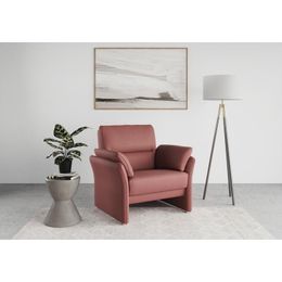 DOMO collection Sessel &raquo;Pina elegant und zeitloser Clubsessel, bequemer Cocktailsessel&laquo; Hoher Sitzkomfort, Microfaser hochflorig, beere lila