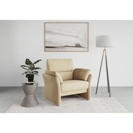 DOMO collection Sessel &raquo;Pina elegant und zeitloser Clubsessel, bequemer Cocktailsessel&laquo; Hoher Sitzkomfort, Feinstruktur, beige beige