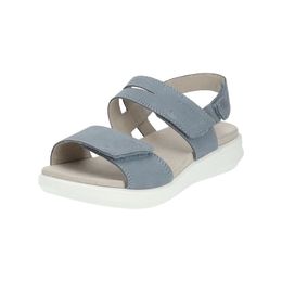 Legero Riemchensandale »Sandalen Nubukleder« Blau 42 42 Verschluss: Klettverschluss