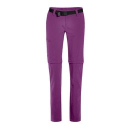 Maier Sports Funktionshose »Inara slim zip« Damen Wanderhose, zipp-off Outdoor-Hose, 4 Taschen, Slim Fit dunkellila 22 - Kurzgrößen Kurzgrößen 22...