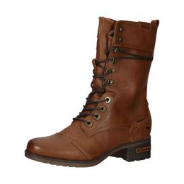 Mustang Shoes Schnürstiefel »Stiefel Lederimitat« Cognac 38 38 Verschluss: Schnürung