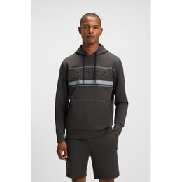 BOSS Green Kapuzensweatshirt &raquo;Soody Zone&laquo;, mit gepr&auml;gtem Logo und sportiven Streifen Dark Grey027 3XL 3XL Sweatshirt von BOSS Green Menswear