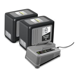 Kärcher Kärcher 36/60 Starter Kit Battery Power+ aus Lithium-Ionen mit Akku/Ladegerät/Kapazität 36V/60Ah/Ladezeit 83min für Gartengeräte, 2.445-071.0)