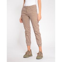 Gang Röhrenhose »Hosen Slim Fit 94RAFFAELA« nut old 31 - Normalgrößen Normalgrößen 31 Enspannter Jogger