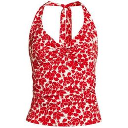 LANDS' END Neckholder-Tankinitop, Damen,  Rot, Nylon-Mischung, by Lands' End