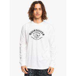 Quiksilver Langarmshirt »Script Talk« White XS XS Stoff: Leichter Baumwolljersey