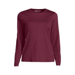 LANDS' END Badeshirt, Damen,  Rot, Nylon-Mischung, by Lands' End