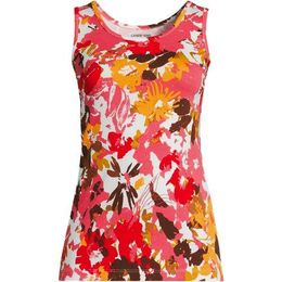 LANDS' END Baumwoll-Top, Damen,  Orange, Baumwolle, by Lands' End