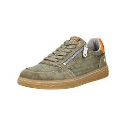 Mustang Shoes Sneaker »Sneaker Lederimitat« Khaki 41 41 Verschluss: Schnürung