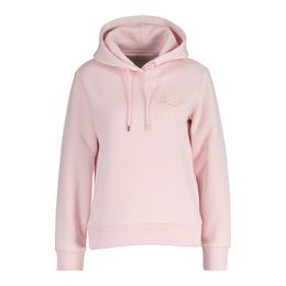 Gant Hoodie »REG TONAL SHIELD HOODIE« Ton in Ton Stickerei, Rippbündchen SALMON S S Kapuzensweatshirt von Gant