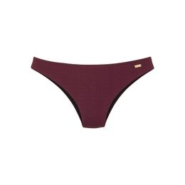 Copenhagen Studios Bikini-Hose »Nela«, in knapper Schnittform weinrot 38 - N-Gr N-Gr 38 Modische Strukturware im Steifendesign