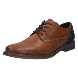 Bugatti Schn&uuml;rschuh Anzugschuh, Business Schn&uuml;rschuh mit modischem Fersen-Flag cognac 41 41 Klassischer Bugatti Schn&uuml;rschuh mit Stretcheins&auml;tzen...