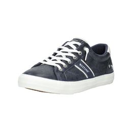Mustang Shoes Sneaker »Sneaker Lederimitat/Textil« Navy 44 44 Verschluss: Schnürung