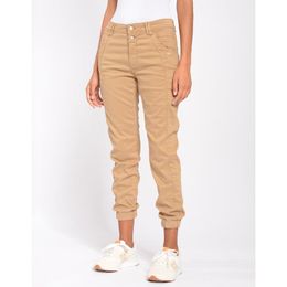 Gang Röhrenhose »Hosen Slim Fit 94RAFFAELA« brown espresso old 24 - Normalgrößen Normalgrößen 24 Enspannter Jogger