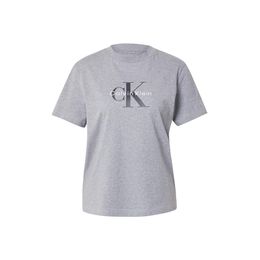 Calvin Klein Jeans T-Shirt Damen Gr&ouml;&szlig;e XXL graumeliert / schwarz / wei&szlig;