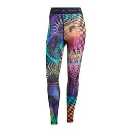 adidas Performance Sporthose Damen Größe XXL gelb / grün / lila / orange