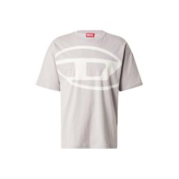 Diesel T-Shirt Herren Größe S hellgrau / weiß