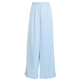 adidas originals Pants 'Satin Wide Leg Pants Ruffle' female Blue size XL