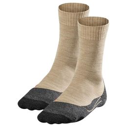 Falke Socken Damen Gr&ouml;&szlig;e 39/40 sand / braun / schwarzmeliert