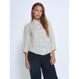 Sel by peppercorn Peppercorn Bluse 'Gabriella' Damen Gr&ouml;&szlig;e XXXL creme / schwarz / wei&szlig;meliert