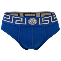 Versace Slip Herren Größe XL dunkelblau / gold