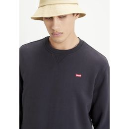 Levi's Sweatshirt LEVI'S "SWEATSHIRT NEW ORIGINAL CREW", Herren, Gr. L, schwarz (mineral schwarz), Sweatware, Obermaterial: 100% Baumwolle, unifarben, normal hüftbedeckend, Rundhals, Rippbündchen, Sweatshirts