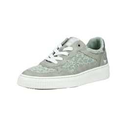 Sneaker Mustang Shoes "Mustang Shoes Sneaker Lederimitat", Damen, Gr. 38, gr&uuml;n (hellgr&uuml;n), Lederimitat, Schuhe Sneaker