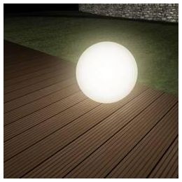 Heitronic 35420 Boule Solar-Dekoleuchte Kugel LED LED fest eingebaut 0.2 W Wei&szlig;