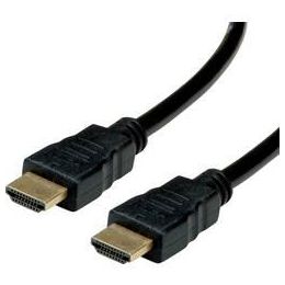 ROLINE RM HDMI High Speed Kabel mit Ethernet, schwarz, 1 m