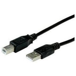 ROLINE RM USB 2.0 Kabel, Typ A-B, schwarz, 1,8 m