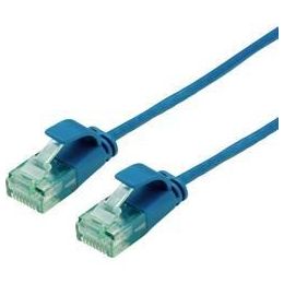 ROLINE RM UTP DataCenter Patchkabel Cat.6A (Class EA), slim, blau, 5 m