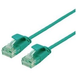 ROLINE RM UTP DataCenter Patchkabel Cat.6A (Class EA), slim, gr&uuml;n, 0,15 m