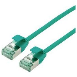 ROLINE RM U/FTP DataCenter Patchkabel Cat.6A (Class EA), slim, gr&uuml;n, 0,3 m