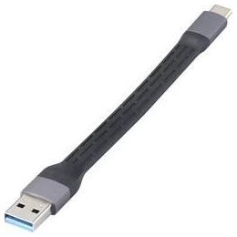 Renkforce USB-Kabel USB 2.0 0.15 m Schwarz Flexibel, mit LED RF-6738048