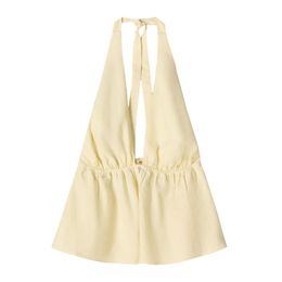 Bershka Top female Yellow size XS