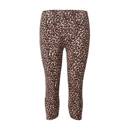 Only Carmakoma Leggings 'CARTime' Damen Gr&ouml;&szlig;e 7XL beige / cappuccino / schwarz