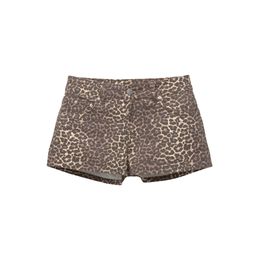 Pull&Bear Pull&bear Shorts Damen Gr&ouml;&szlig;e 35/36 beige / braun / schwarz