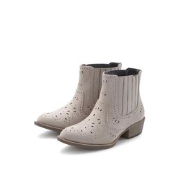 Lascana Stiefelette 'Stiefel, Boots, Westernstiefelette, Cowboy Boots,' grau Gr. 39 f&uuml;r Damen