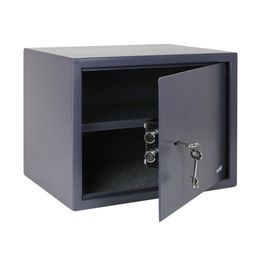 HMF 49203-11 Safe Tresor mit Schl&uuml;ssel, M&ouml;beltresor 38 x 30 x 30 cm Anthrazit