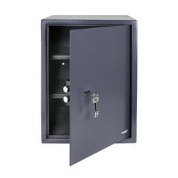 HMF 49205-11 Tresor mit Doppelbartschloss, M&ouml;beltresor, 35 x 50 x 31 cm, Anthrazit