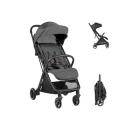 Kikkaboo Kinderwagen Buggy Lauren verstellbar faltbar Aluminiumrahmen bis 22 kg dunkelgrau