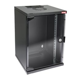 HMF Serverschrank 634 Netzwerkschrank 10" 6HE 9HE 12HE Wandgeh&auml;use 10 Zoll Rack