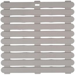 Duschmatte Wenko "Modell Indoor & Outdoor", beige, H:3mm, Kunststoff, Badematten, Duschrost aus stabilem Kunststoff, rutschhemmende Unterseite