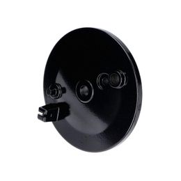 Bremsschild Bremsankerplatte hinten mit Bohrung Bremslichtschalter, schwarz f&uuml;r Simson S50, S51, S70, KR51, SR4-1 Spatz, SR4-2 Star, SR4-3 Sperber, 