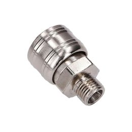 Silverline Druckluft-Schnellkupplung Au&szlig;engewinde 1/4 Zoll BSP