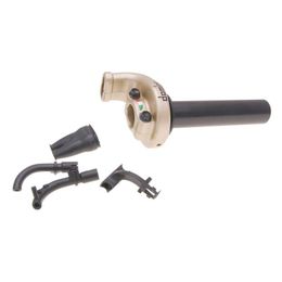Gasgriff Domino KRE 03 Kurzhub Off-Road 2,6&deg;/ 45mm titanfarben - universal