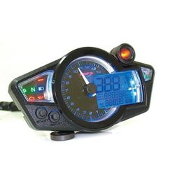 Multifunktions-Tachometer KOSO RX1N GP Style schwarz-blau